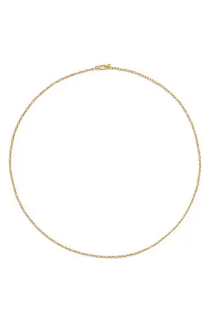 Monica Vinader Textured Chain Link Necklace - 18k Gold Vermeil