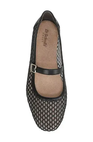 Dr. Scholl'S Wren Mesh Mary Jane Flat - Black