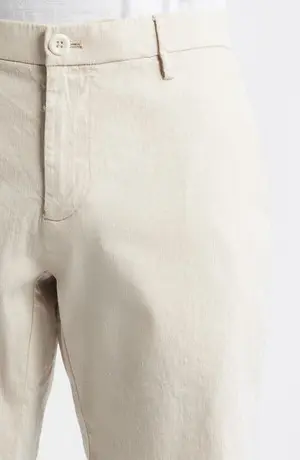 DEKE Oasis 8.5-inch Linen Blend Bermuda Shorts