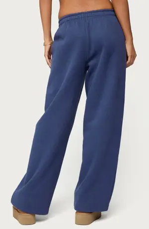 EDIKTED Fleece Logo Sweatpants