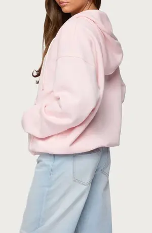 EDIKTED Oversized Zip-up Hoodie