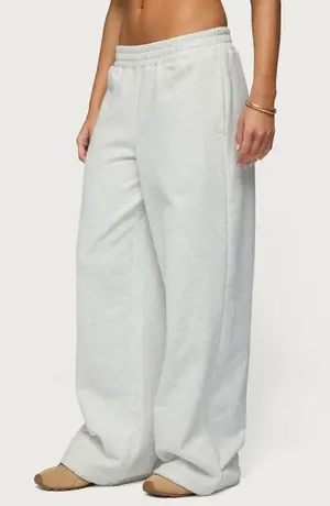 EDIKTED Jacie Wide Leg Sweatpants
