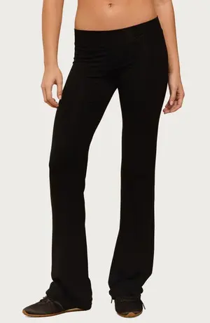 EDIKTED Callan Flare Pants - Black