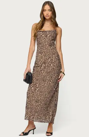 EDIKTED Ayanah Print Maxi Dress