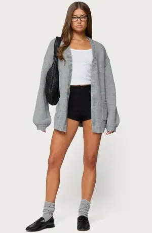 EDIKTED Oversized Open Front Cardigan