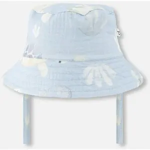 DEUX PAR DEUX Cotton Muslin Turtle Print Bucket Hat