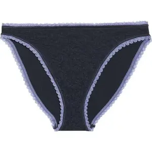 Free People Sweet Point Seamless Bikini - Black Combo