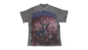 GODSPEED Concert Skeleton Tee Shirt - Gray Wash