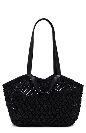 Desigual Open Knit Shopper Bag - Black