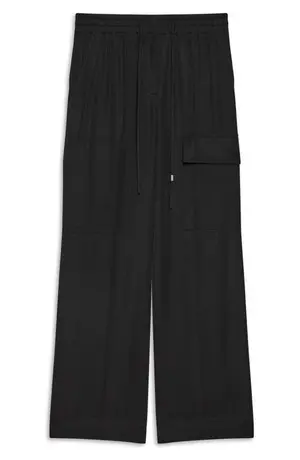 Helmut Lang Woven Cargo Pants - Black