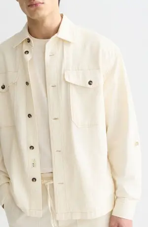Scotch & Soda Cotton & Linen Overshirt