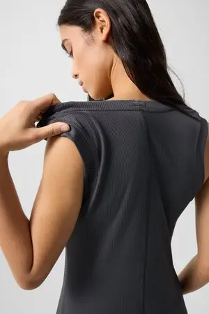 Bogner Eleen Ribbed Knit Dress - Anthracite
