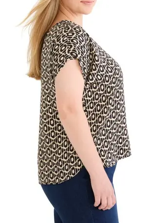 NIC+ZOE Printed Dolman Sleeve Top