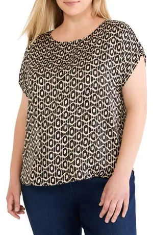 NIC+ZOE Printed Dolman Sleeve Top