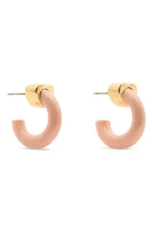 Kate Spade New York Geo Pop Huggie Hoop Earrings - Pink