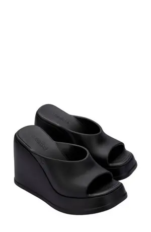 Melissa Platform Wedge Sandal - Black