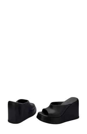 Melissa Platform Wedge Sandal - Black