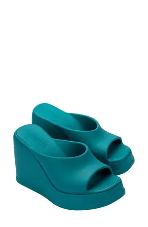 Melissa Platform Wedge Sandal - Green