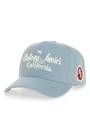 Amiri Chateau Baseball Cap Steel