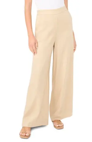Vince Camuto Wide-leg Pull-on Pants - Camel