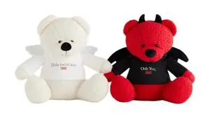 Kith Cupid And Devil Bear Set - Multicolor