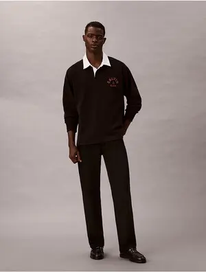 Calvin Klein Varsity Logo Graphic Polo Shirt