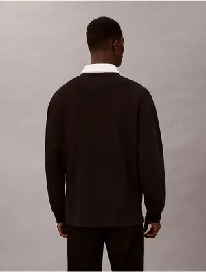 Calvin Klein Varsity Logo Graphic Polo Shirt