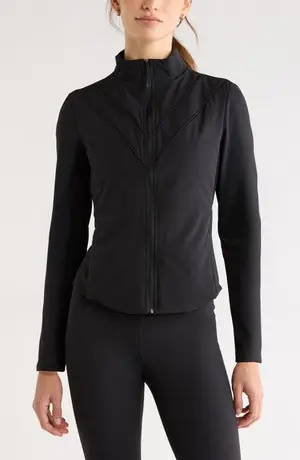 Zella Tiebreaker Hybrid Jacket - Black