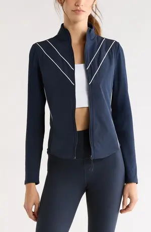 Zella Tiebreaker Hybrid Jacket - Navy Sapphire