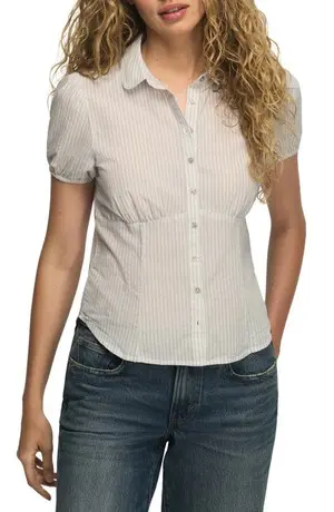 Lucky Brand Puff Sleeve Shirt