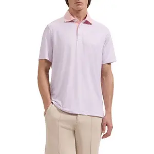 Bugatchi Performance Floral Polo - Pink