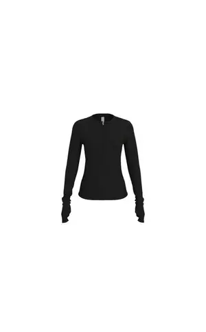 VITALITY Float Rib Henley Top