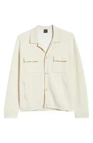 BOSS Uttoni Shirt Jacket - Open White