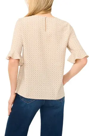 CECE DUPRAZ Ruffle Cuff Top - Birch