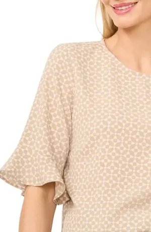 CECE DUPRAZ Ruffle Cuff Top - Birch