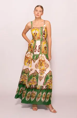 MELLODAY Tiered Maxi Dress