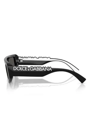 Dolce & Gabbana 56mm Rectangular Sunglasses