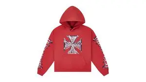 GODSPEED Chrome Motto Hoodie - Red Wash