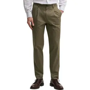 Barbour Bellamy Pleated Stretch Cotton Pants - Olive