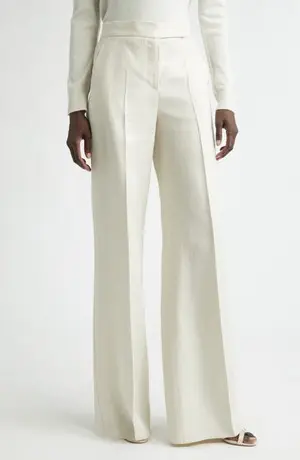 MAX MARA Badesse High-Waist Wide-Leg Linen Pants