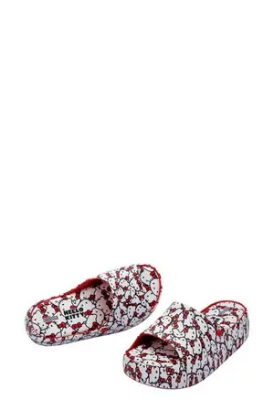 Melissa X Hello Kitty And Friends Platform Slide Sandal - Red/white