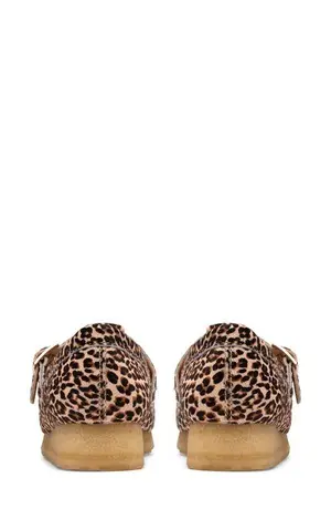 Clarks Wallabee Calf Hair Loafer - Leopard Print