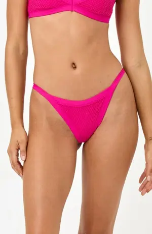 L*Space Mackenzie Bitsy Bikini Bottoms - Bougainvillea
