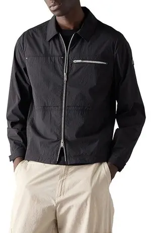 Moose Knuckles Topflight Water Repellent Shirt Jacket - Black
