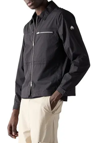 Moose Knuckles Topflight Water Repellent Shirt Jacket - Black