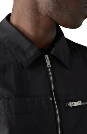 Moose Knuckles Topflight Water Repellent Shirt Jacket - Black