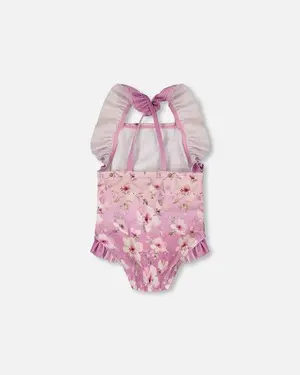 DEUX PAR DEUX Floral One-piece Swimsuit