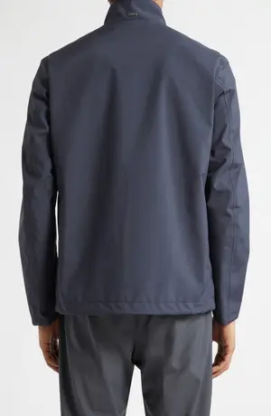 Herno Relaxed-fit Utility Jacket - Navy/camel