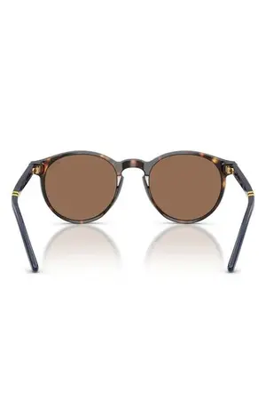 Polo Ralph Lauren 50mm Round Frame Sunglasses