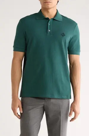 Herno Logo Embroidered Cotton Piqué Polo